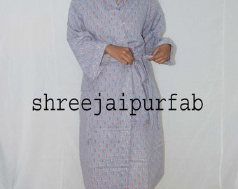 Indian Hand Block Print Kimono 100% Cotton Fabric Beautiful - Etsy