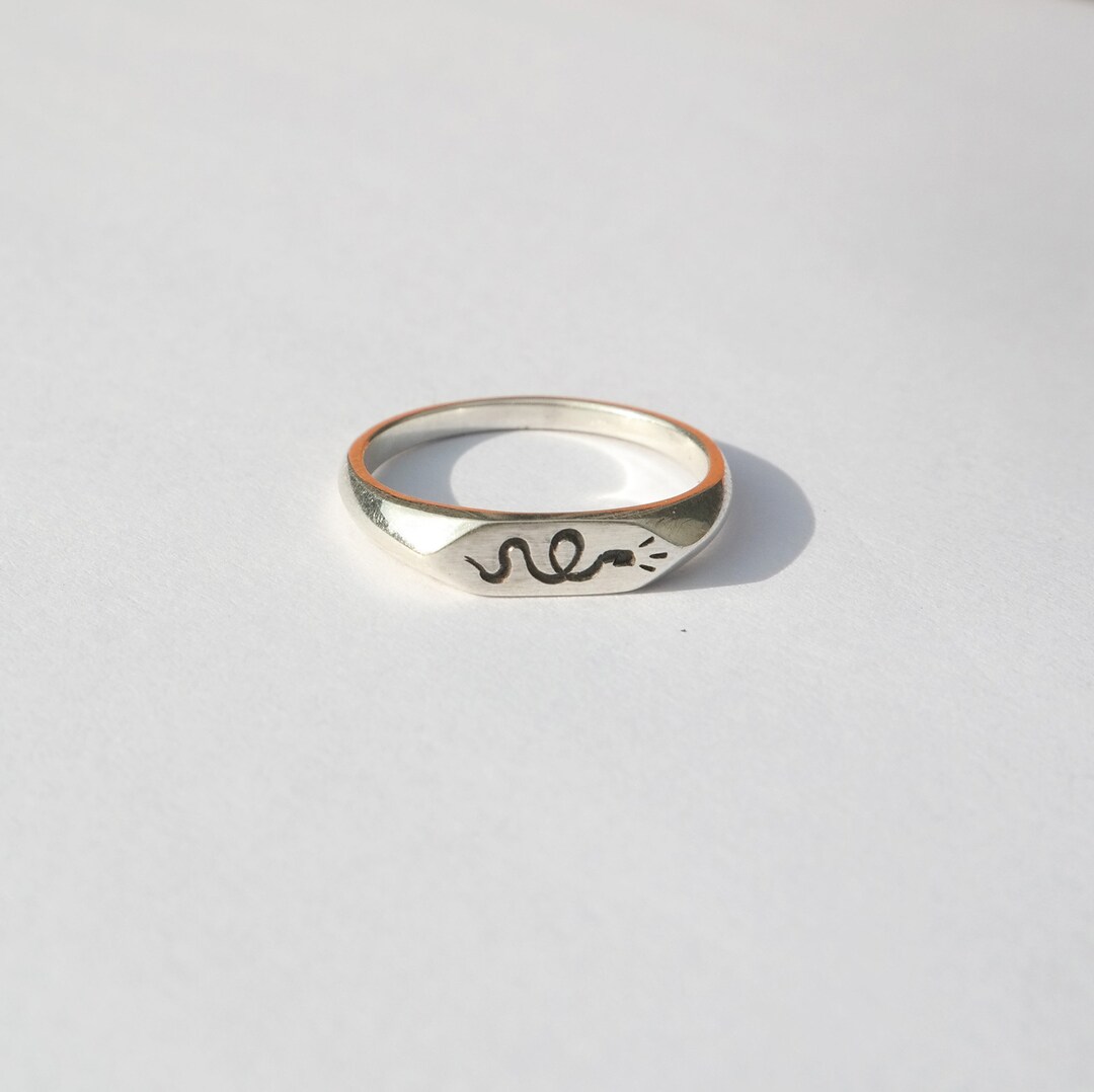 Vnms Ring, Venomous Snake Signet Ring - Etsy