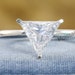Triangle Simulated Diamond Engagement Promise Ring Triangle - Etsy