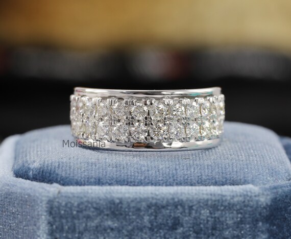 Men's Moissanite Diamond Engagement Ring Men's - Etsy