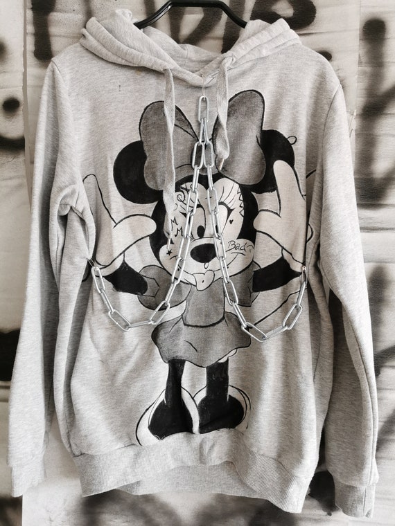 Badass Minnie Mouse hoodie | Etsy