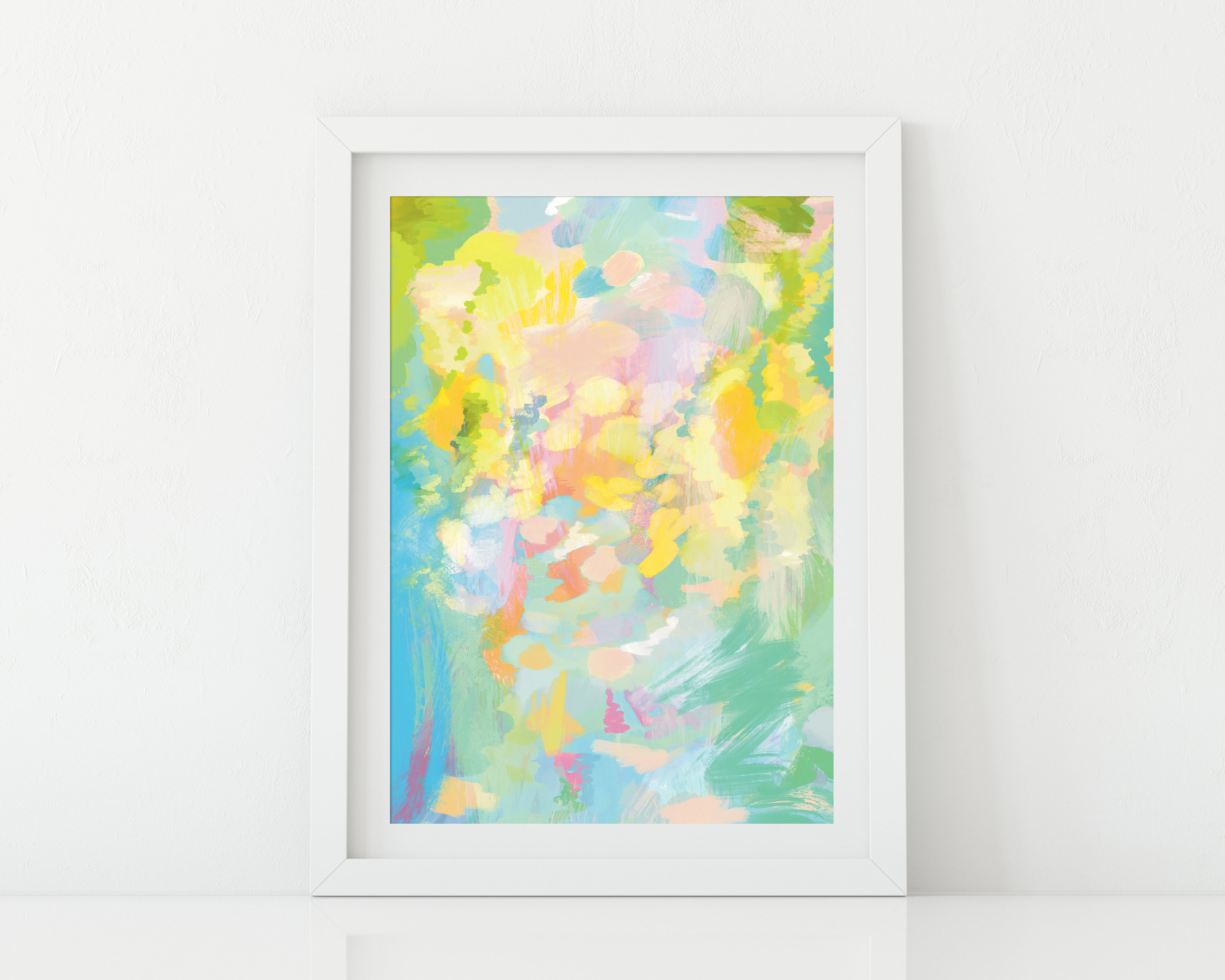 Pastel Print Pretty Abstract Pastel Colours Set - Etsy UK