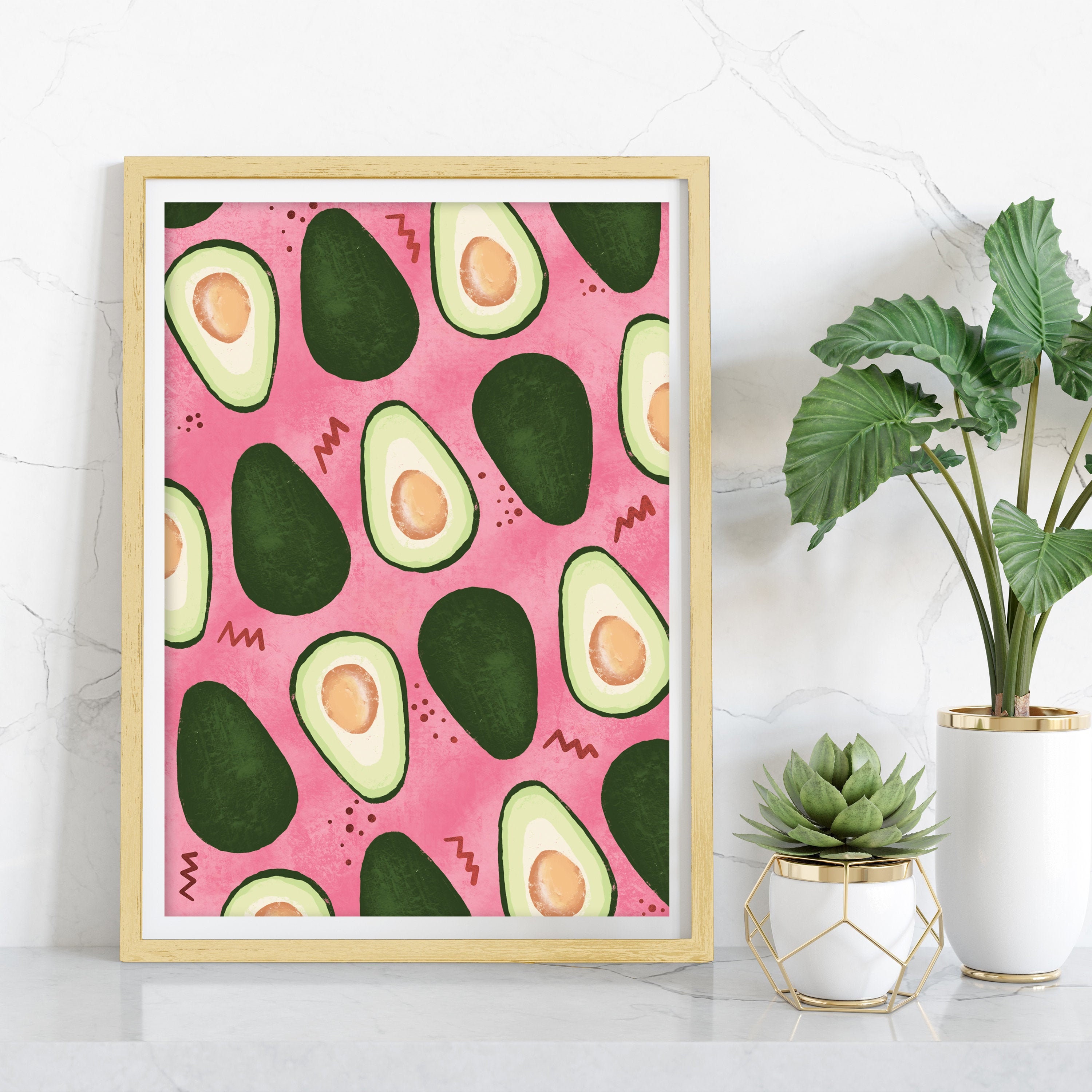 Avocado Art Print, Avocado Lovers Gift, Wall Art - Etsy UK