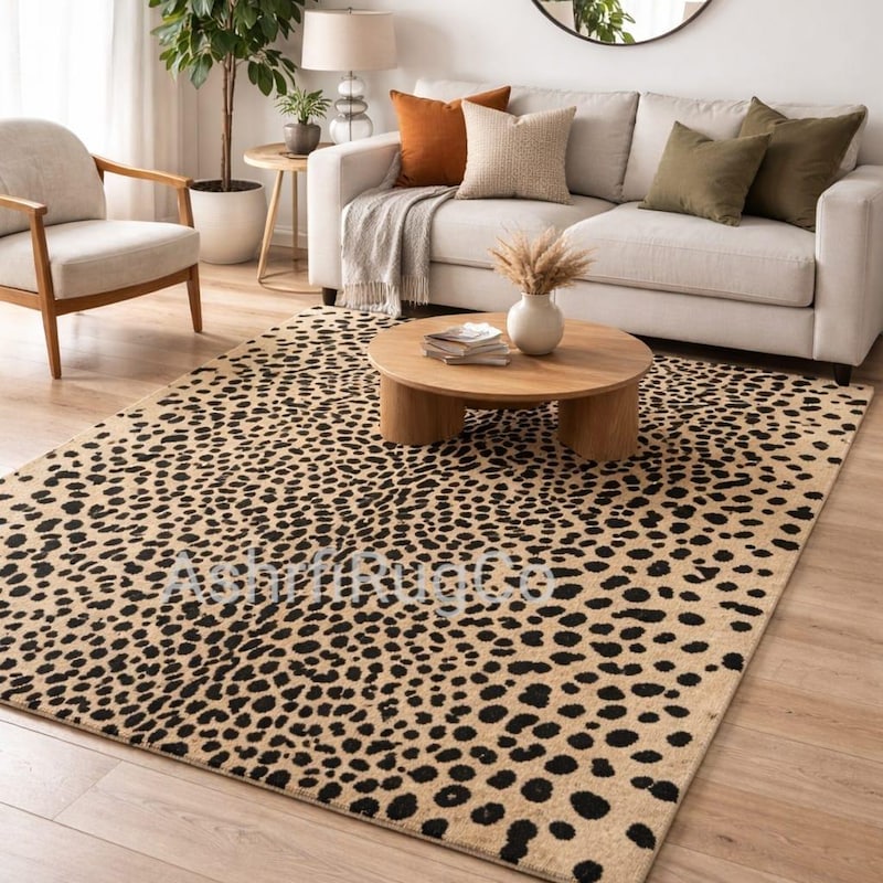 Wool Area Rug With Print - Etsy