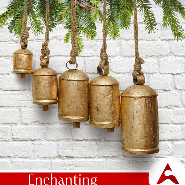 Rustic Christmas Bell - Etsy