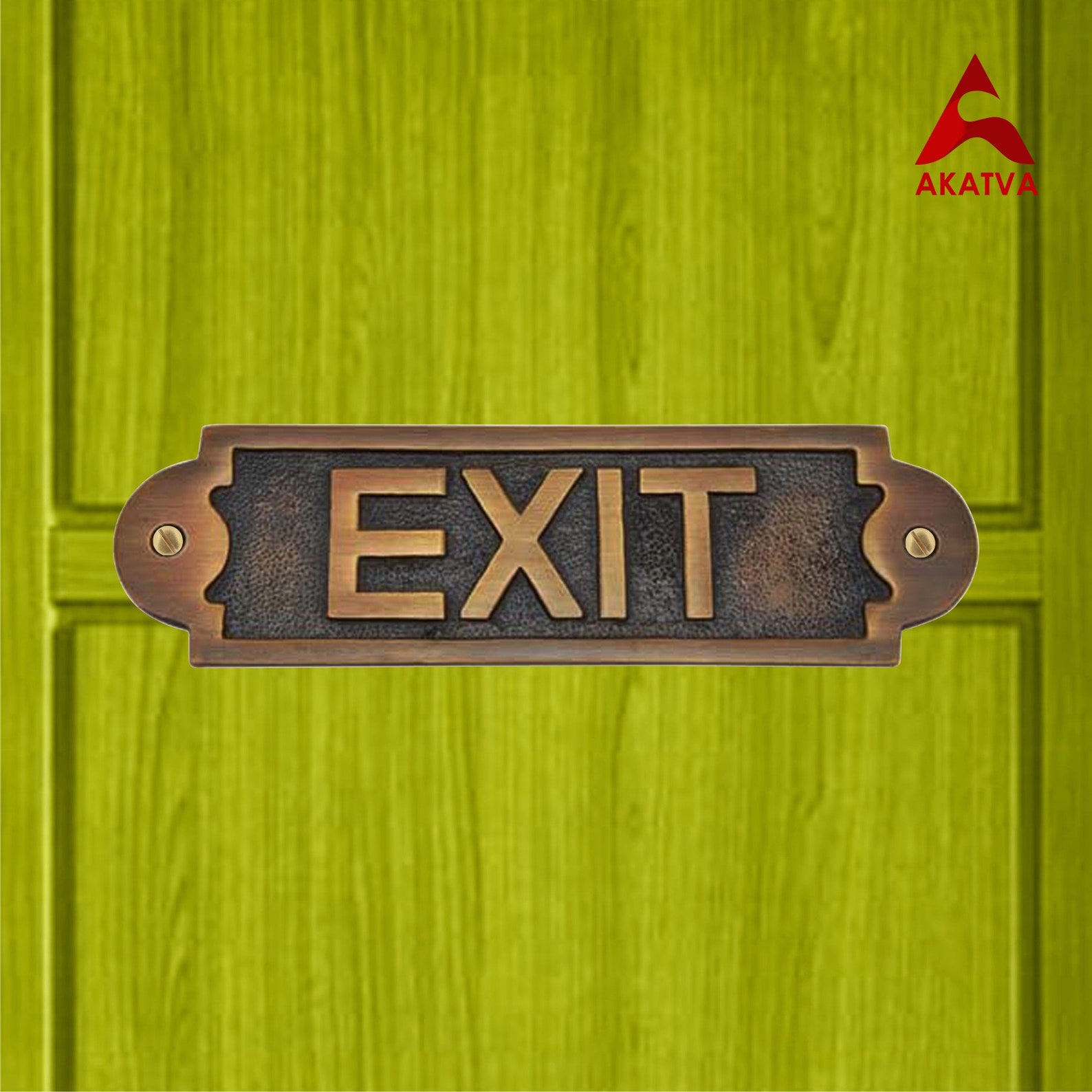 Handmade House Name Plaque for Door - Handmade Solid Brass House Name ...