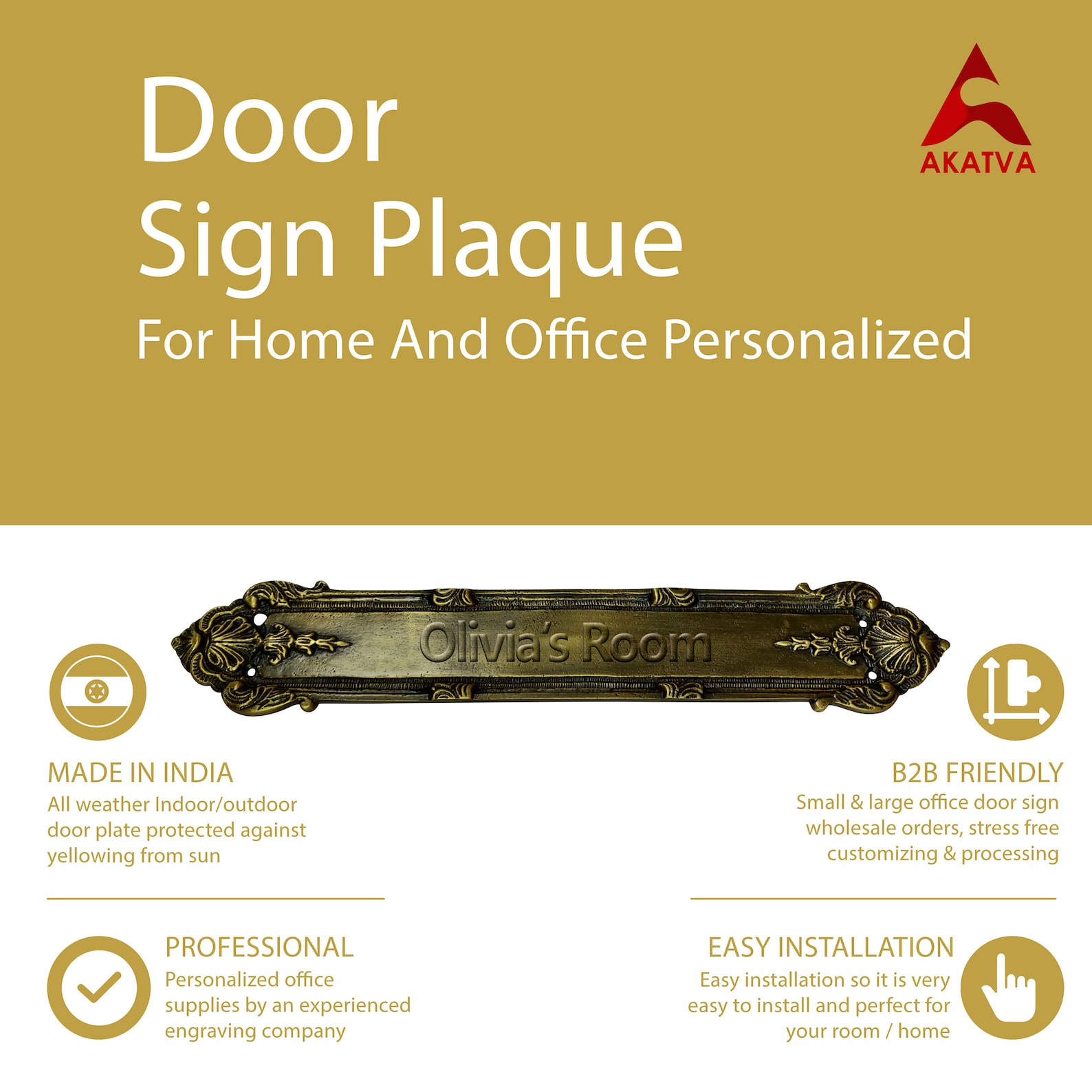 Custom Door Name Plaque Door Plaque Handmade Custom Door - Etsy