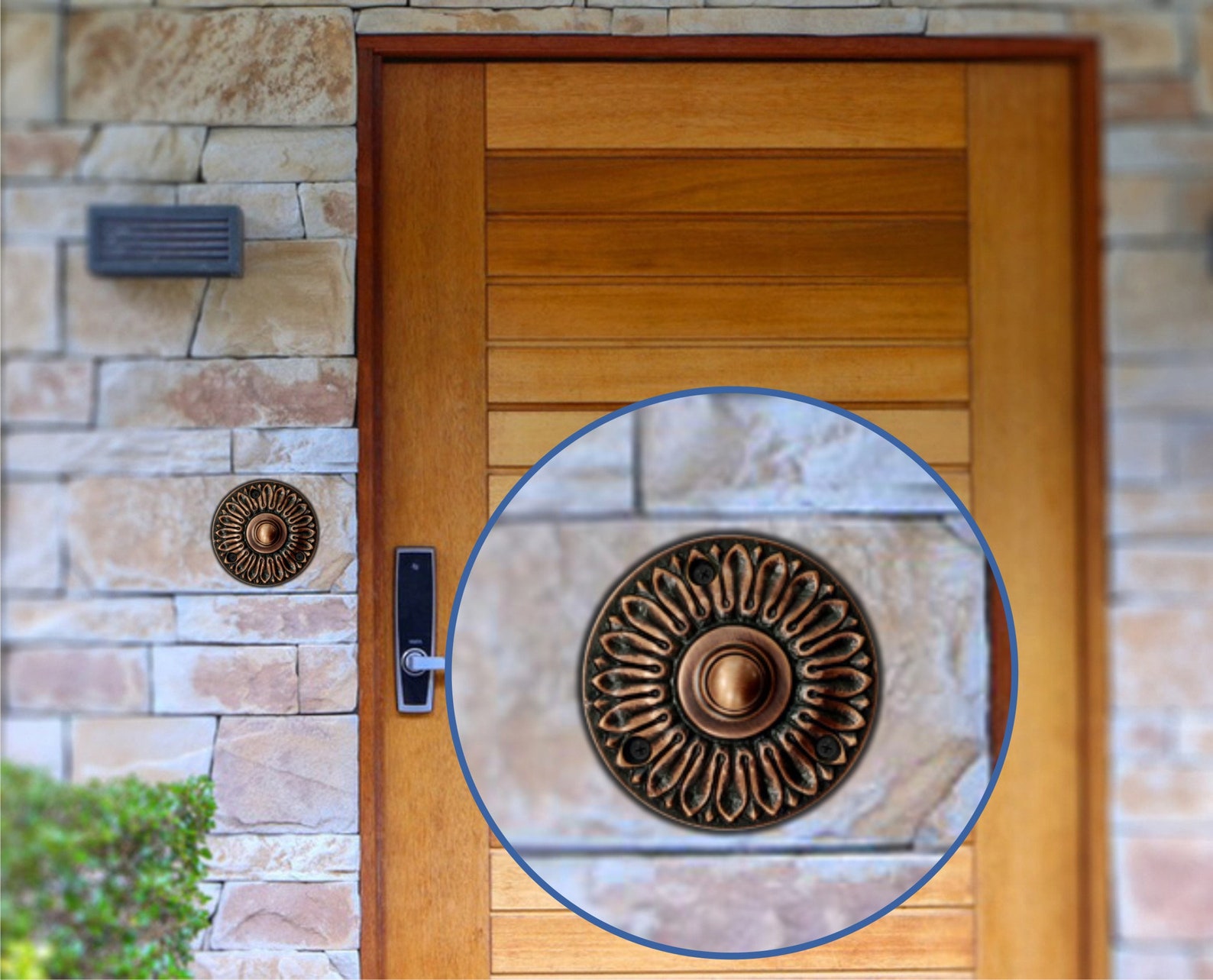 Akatva Decorative Doorbell Button – Finest Bell Push Button – Easy to ...