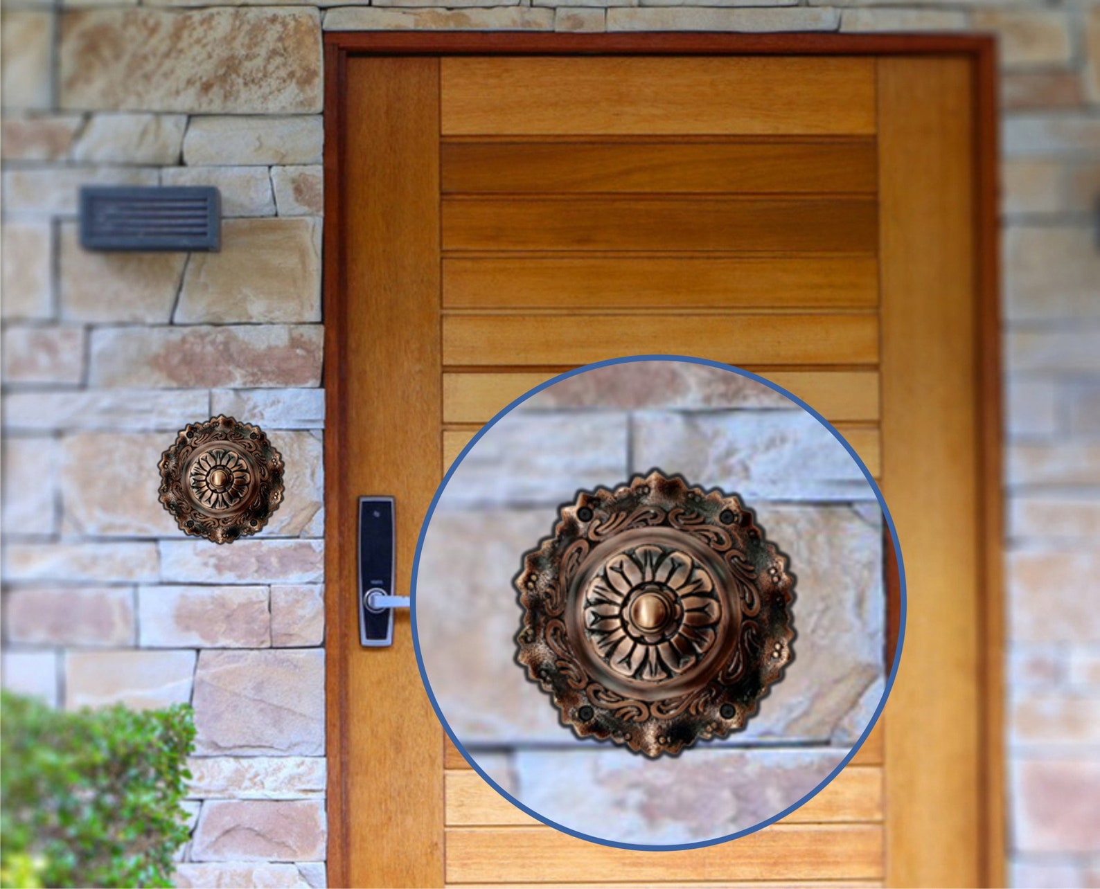 Akatva Decorative Doorbell Button – Finest Bell Push Button – Easy to ...