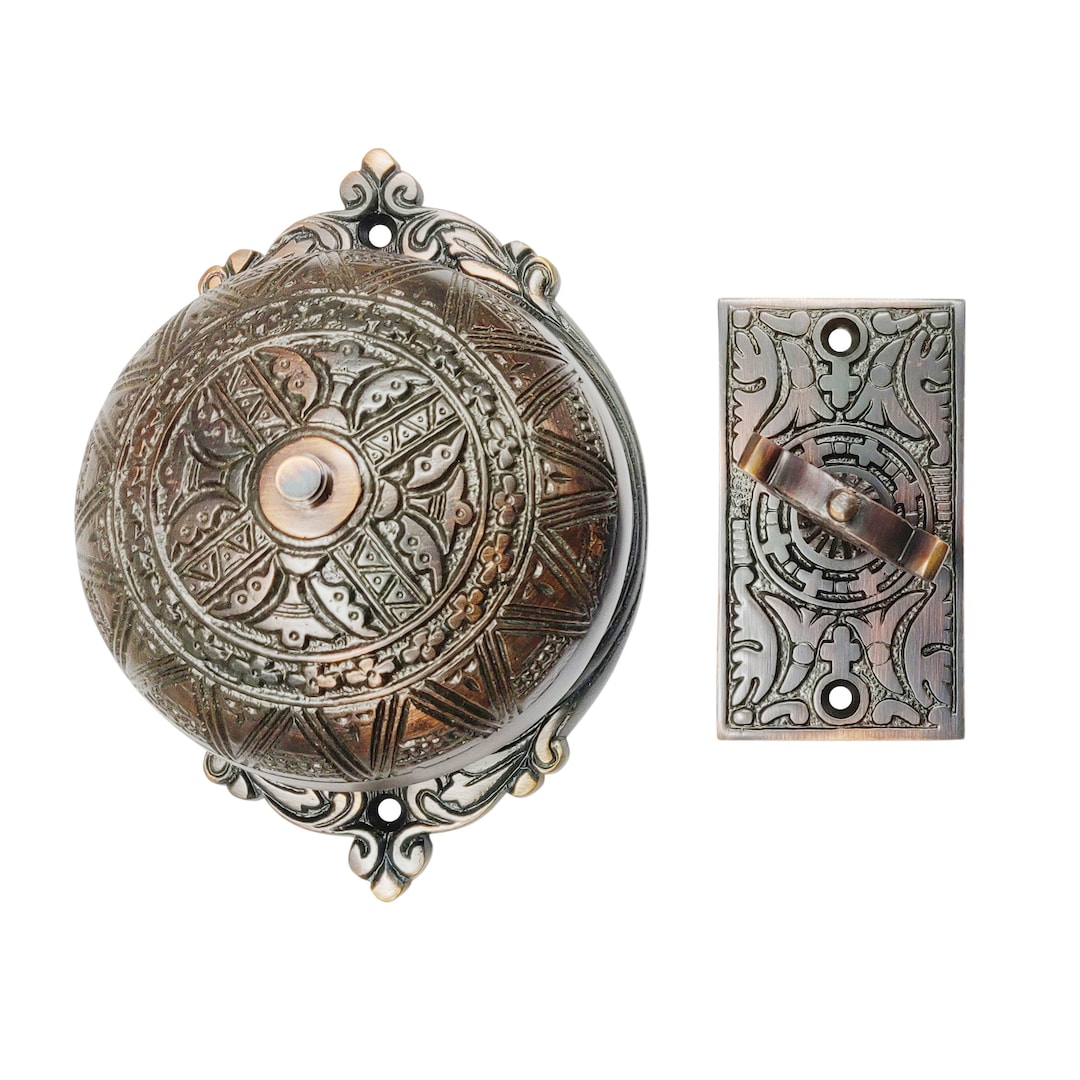 Akatva Vintage Twist Bell With Key Plate – Victorian Home Twist Bell ...