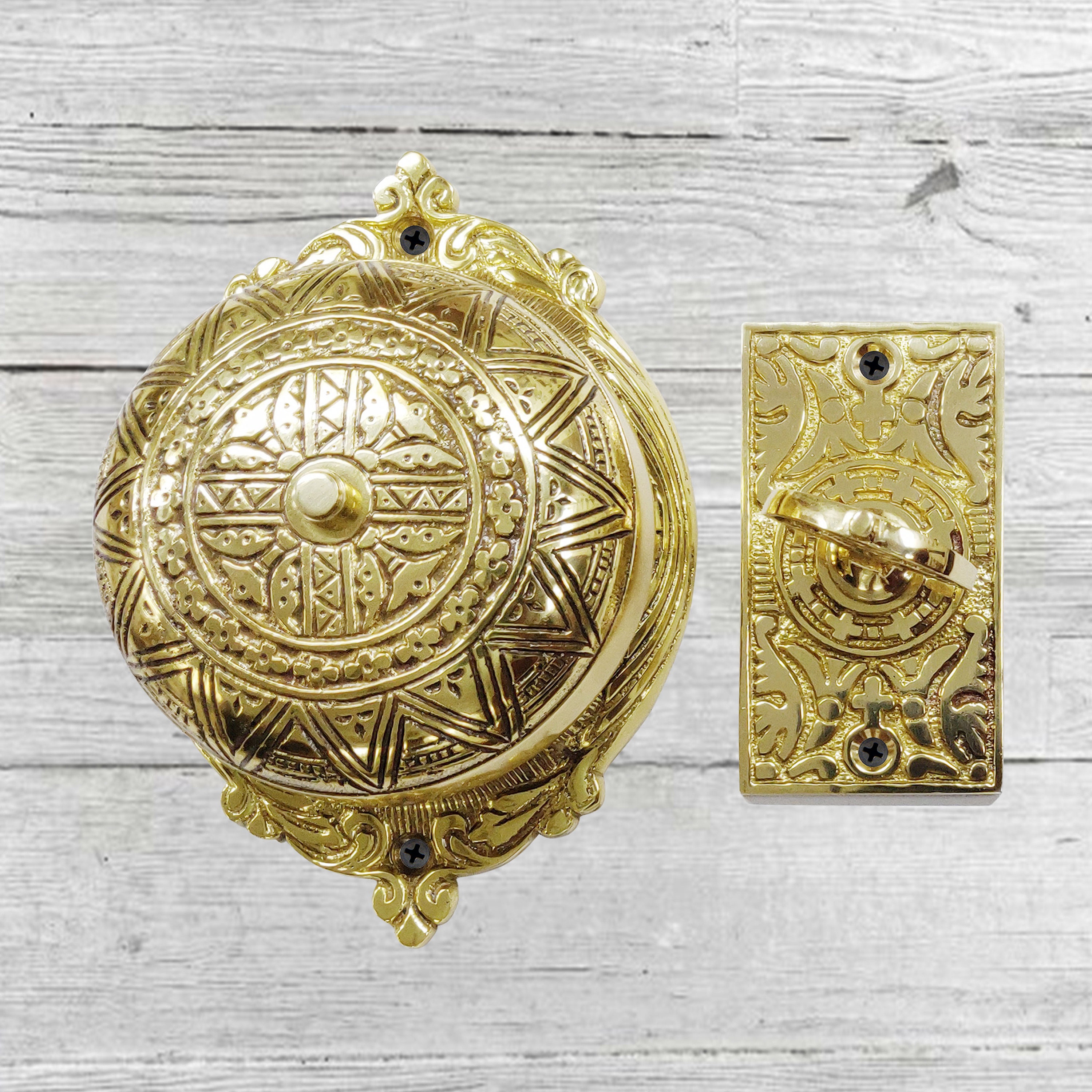 Akatva Vintage Twist Bell With Key Plate Mechanical Doorbell - Etsy