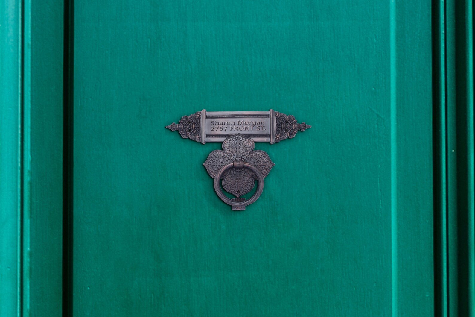 Custom Door Knocker | Front Door Knocker | Engraved Door Plate | Front ...