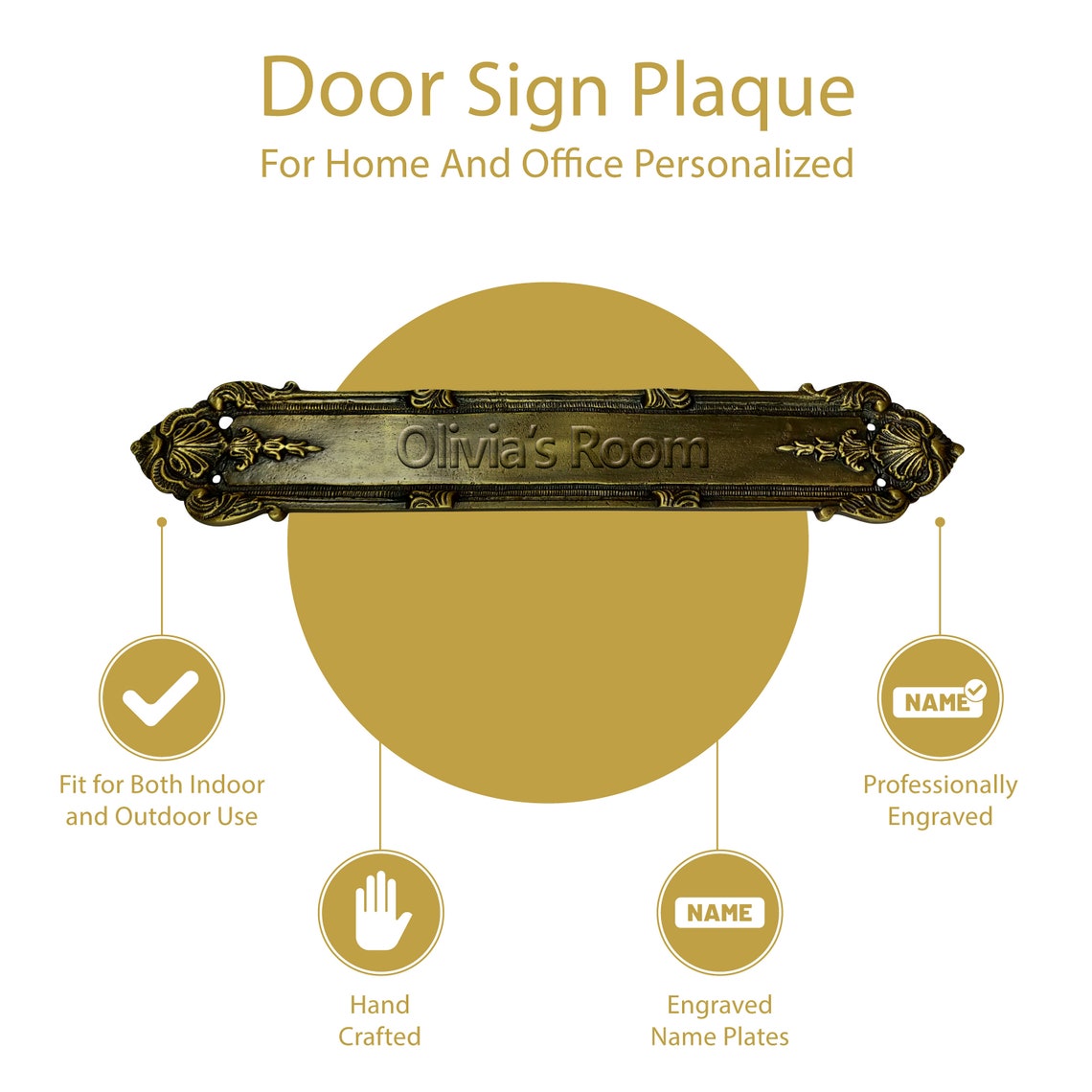 Custom Door Name Plaque Door Plaque Handmade Custom Door - Etsy