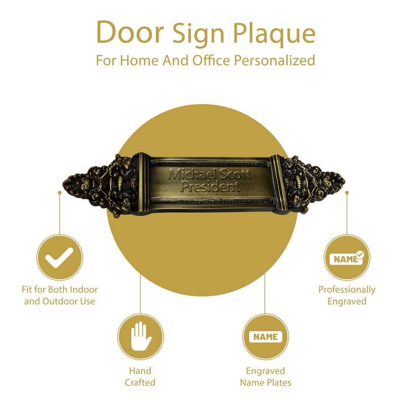 Custom Door Name Plaque Door Plaque Handmade Custom Door | Etsy