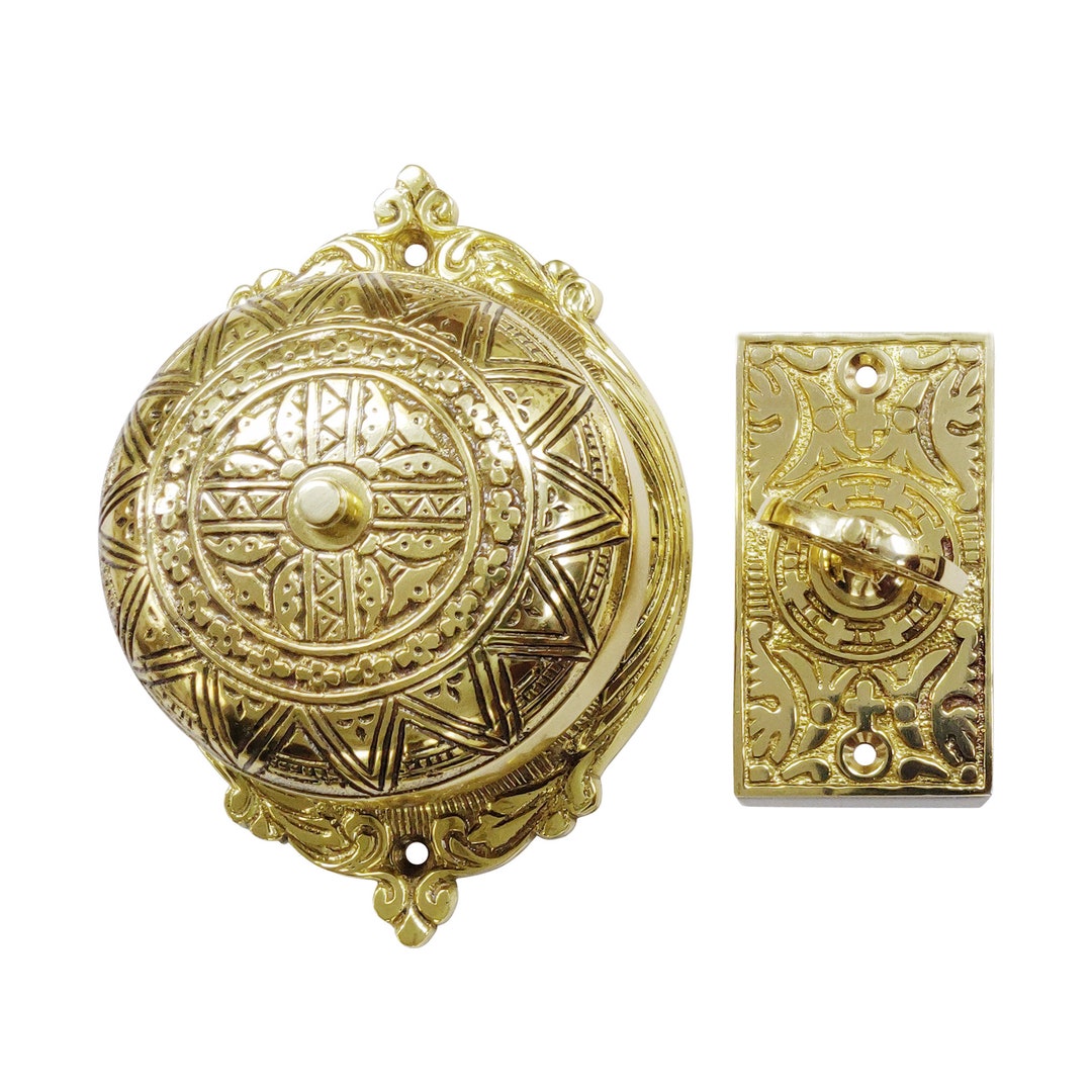 Akatva Vintage Twist Bell With Key Plate – Mechanical Doorbell for Home ...