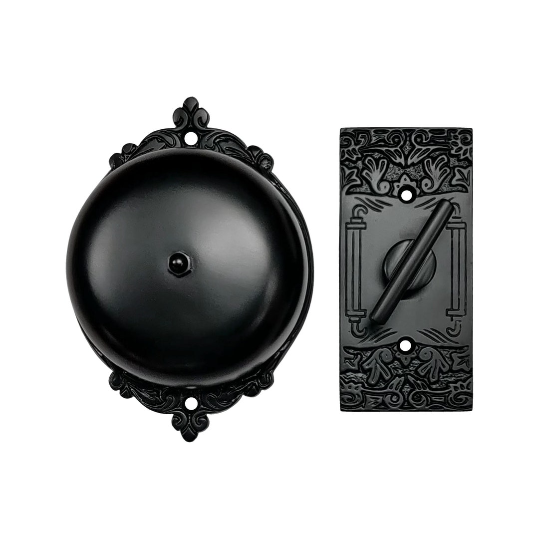 Akatva Vintage Twist Bell With Key Plate – Mechanical Doorbell for Home ...