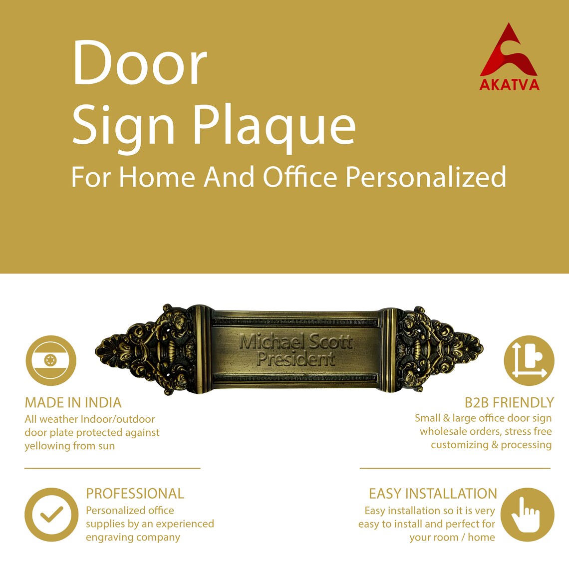 Custom Door Name Plaque Door Plaque Handmade Custom Door | Etsy