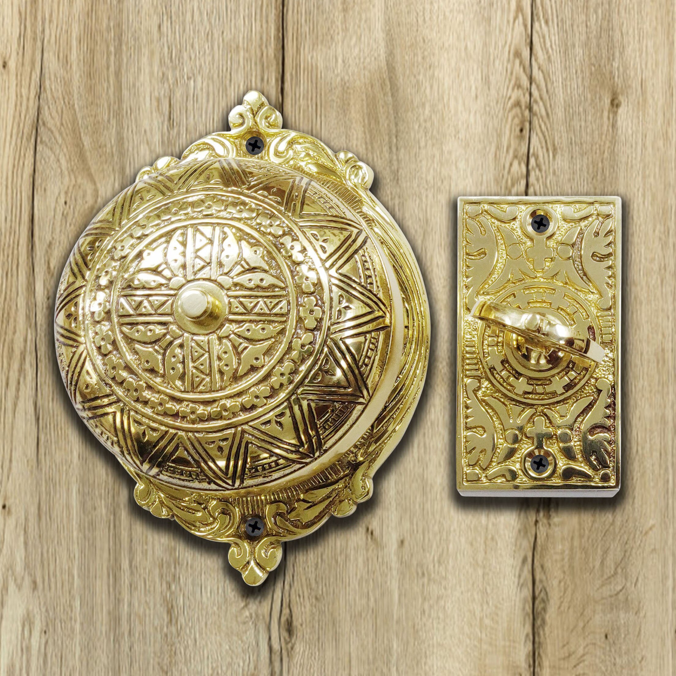Akatva Vintage Twist Bell With Key Plate Mechanical Doorbell - Etsy