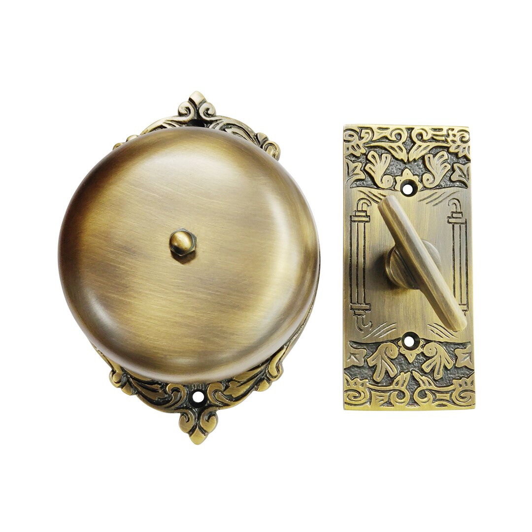 Akatva Vintage Twist Bell With Key Plate – Victorian Home Twist Bell ...
