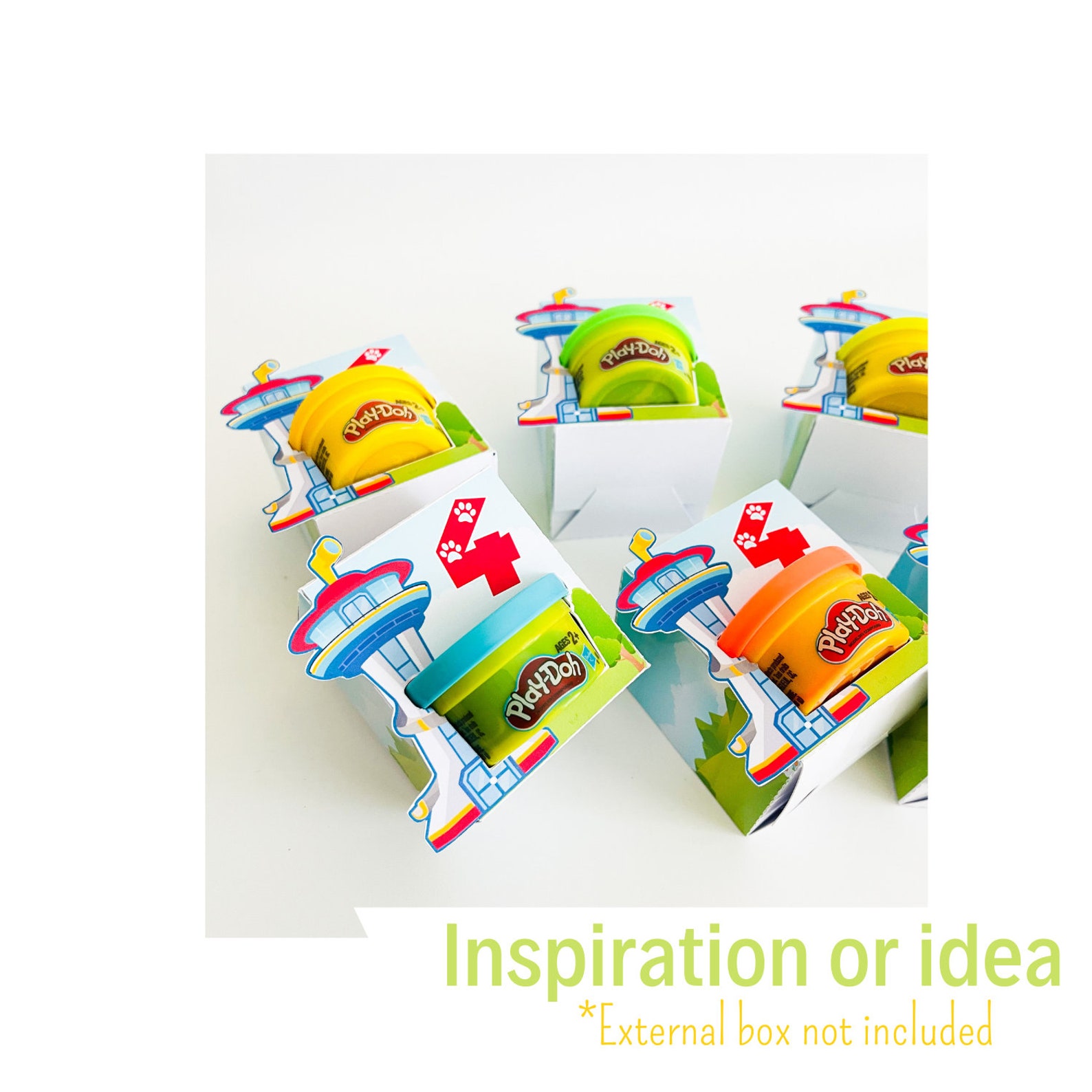 Play-doh Digital File for Cricut and Silhouette / Box Template Play-doh ...