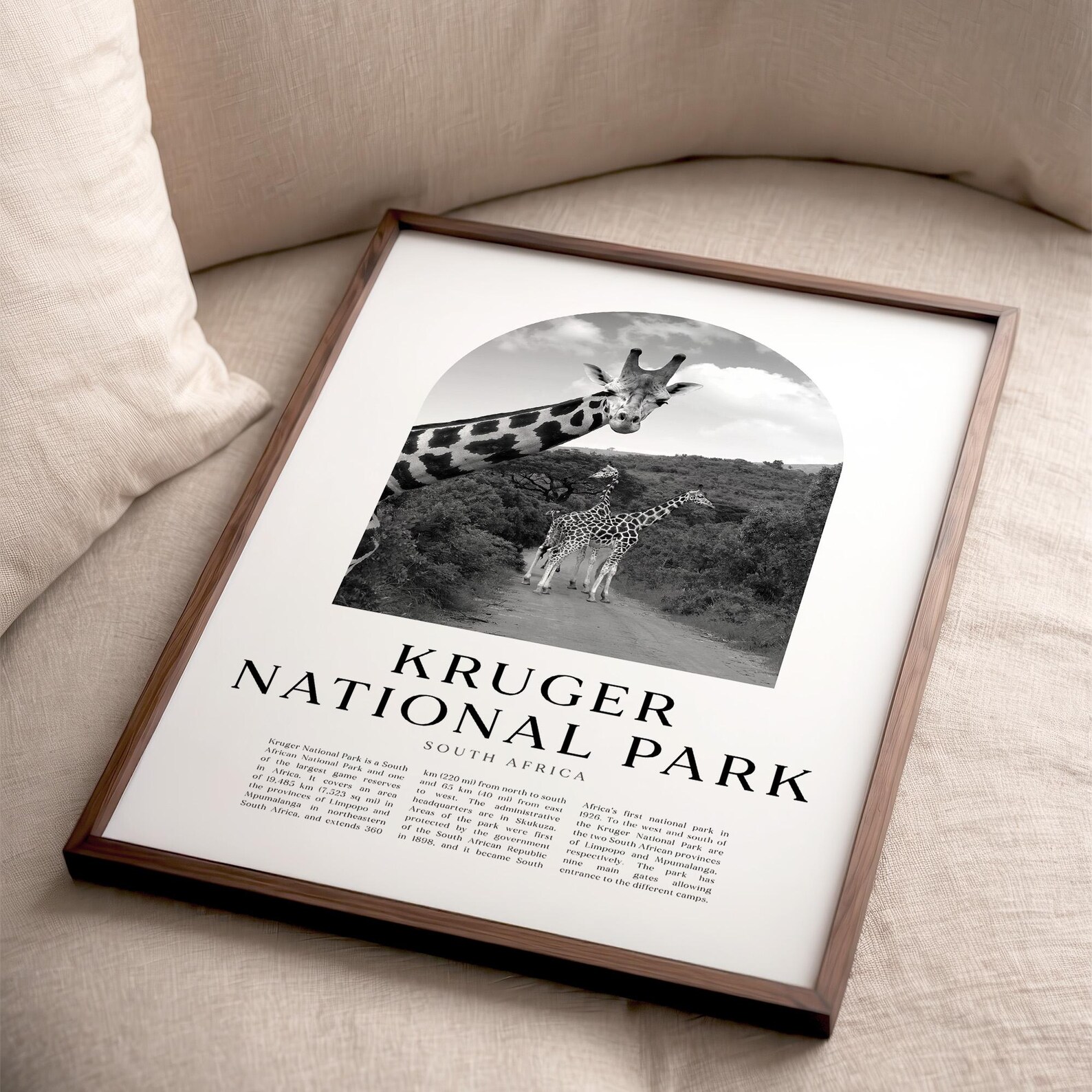 Kruger National Park Travel Poster, Kruger Print, Kruger Wall Art ...