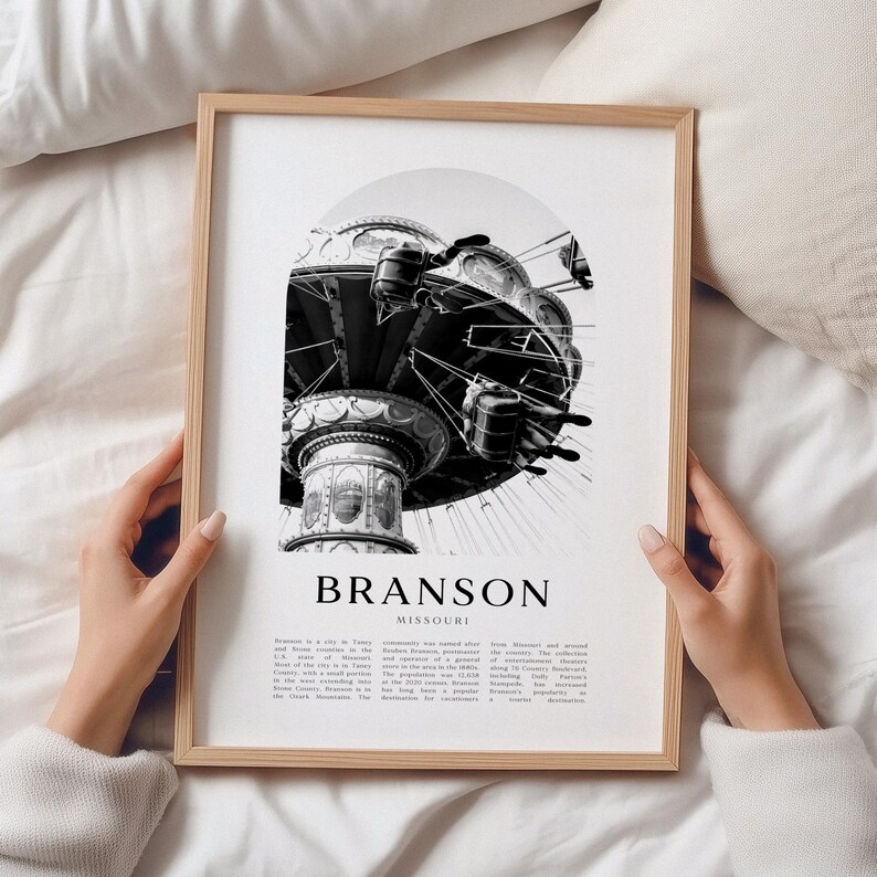 Branson Travel Poster, Branson Print, Branson Wall Art, Travel Print ...