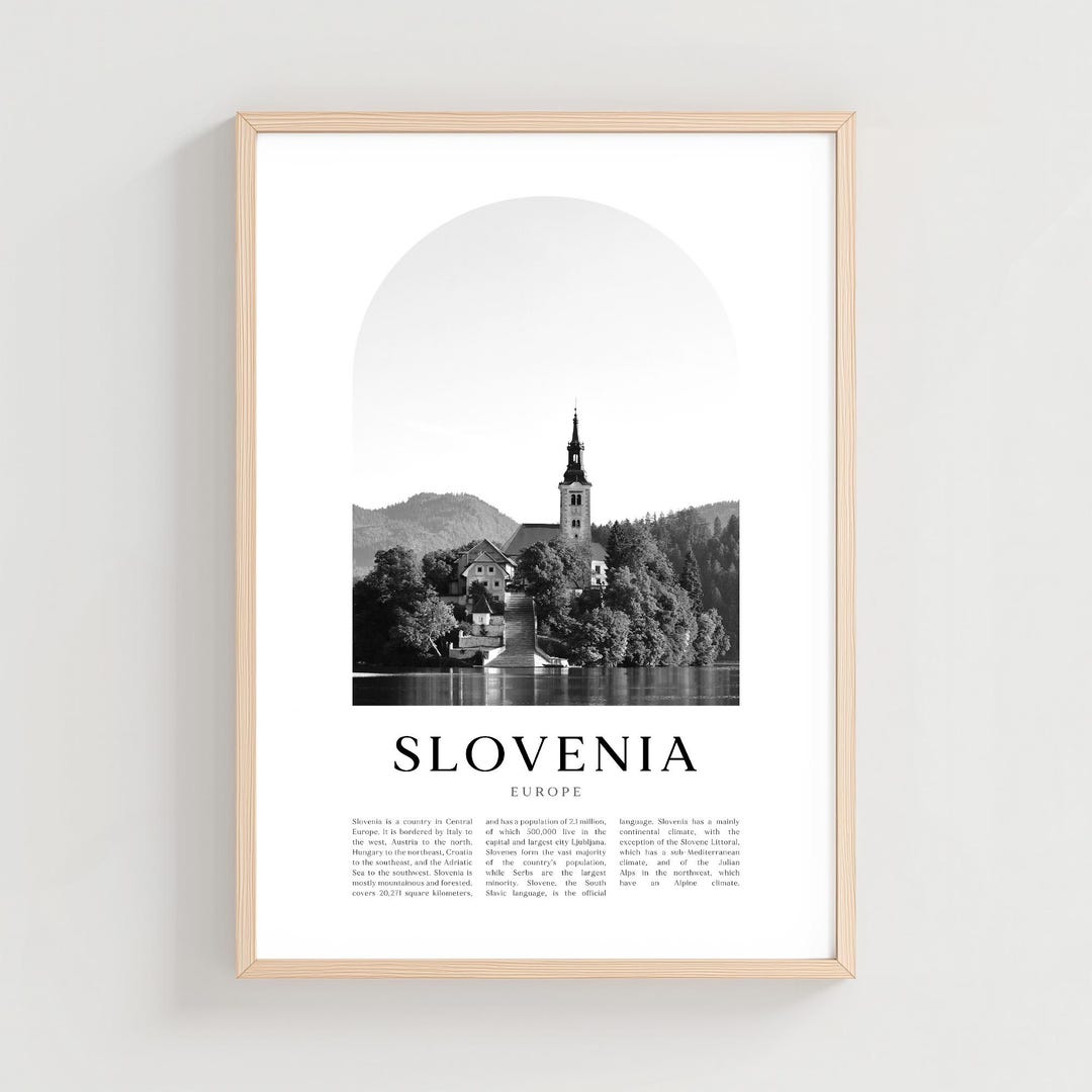 Slovenia Travel Poster, Slovenia Print, Slovenia Wall Art, Travel Print ...