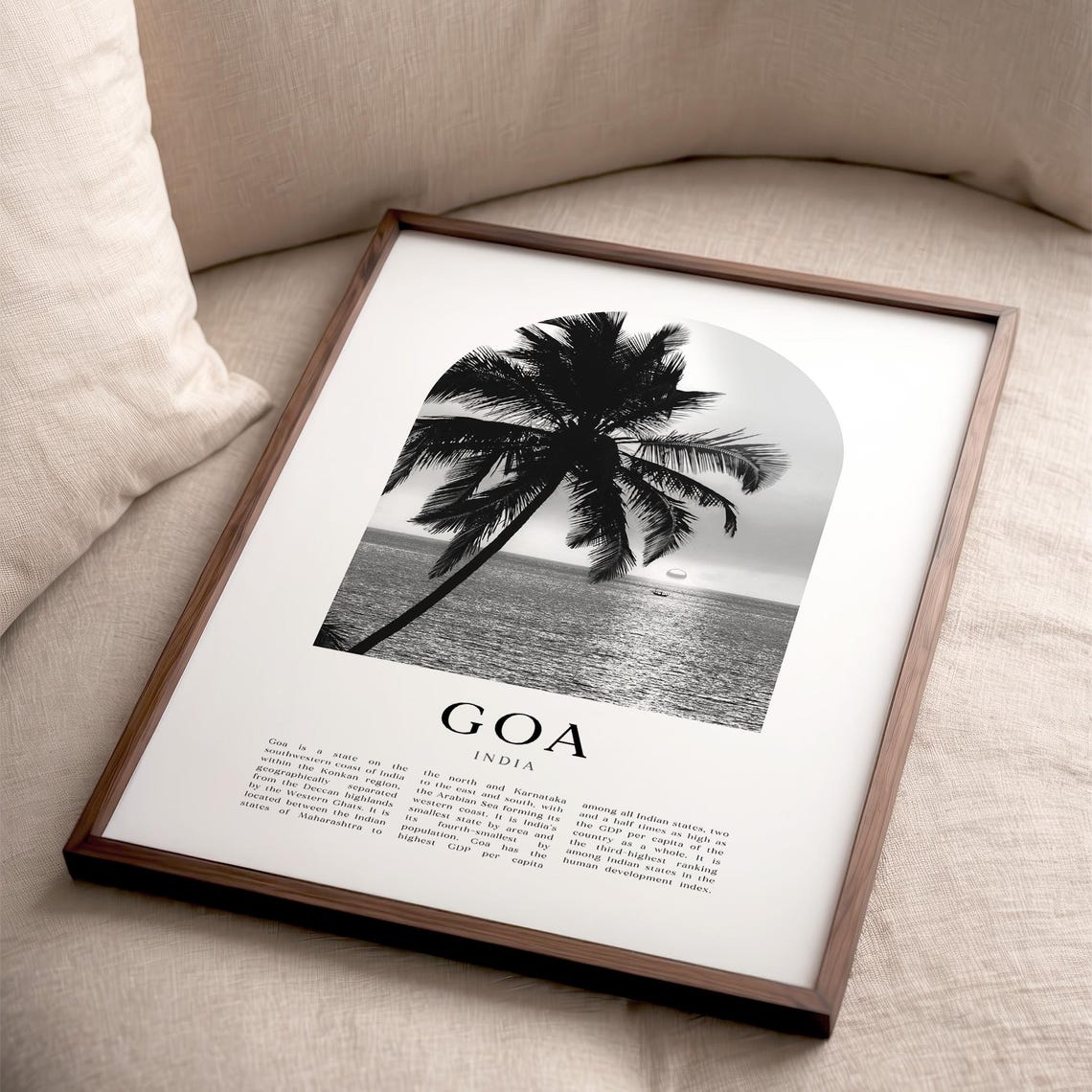 Goa Travel Poster, Goa Print, Goa Wall Art, Travel Print, India City ...