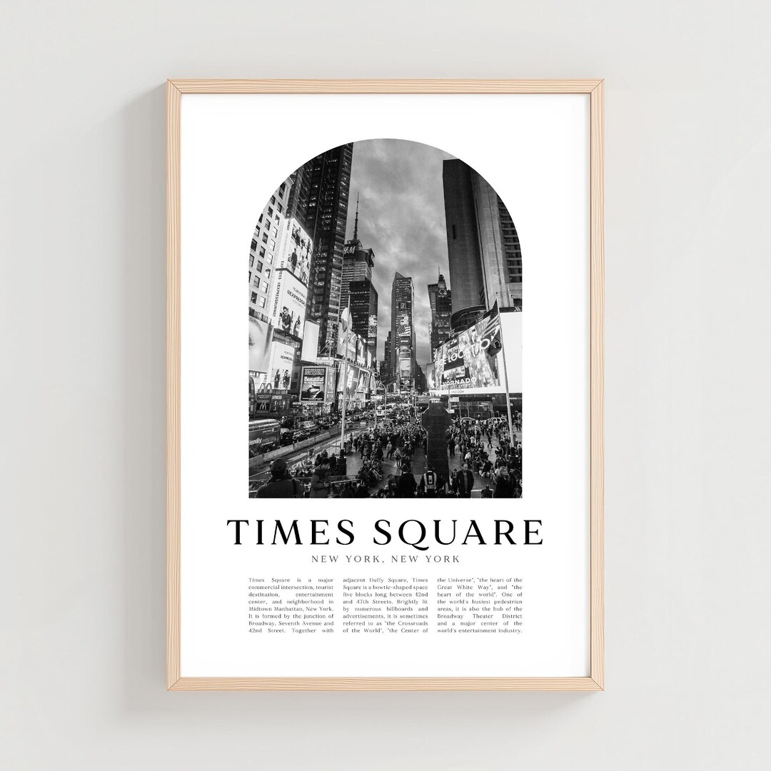 Times Square Travel Poster, Times Square Print, Times Square Wall Art ...