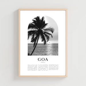 Goa Travel Poster, Goa Print, Goa Wall Art, Travel Print, India City ...