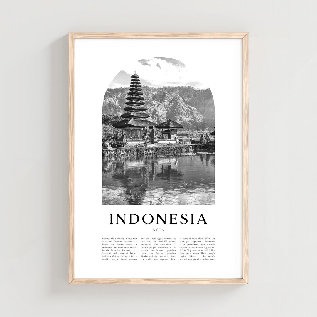 Indonesia Travel Poster, Indonesia Print, Indonesia Wall Art, Travel ...