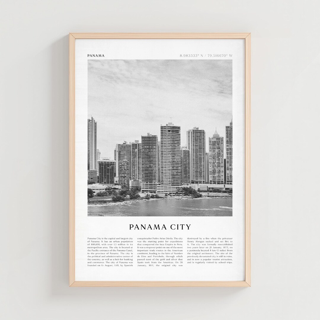 Panama City Travel Poster, Panama Vintage Print, Panama Wall Art ...