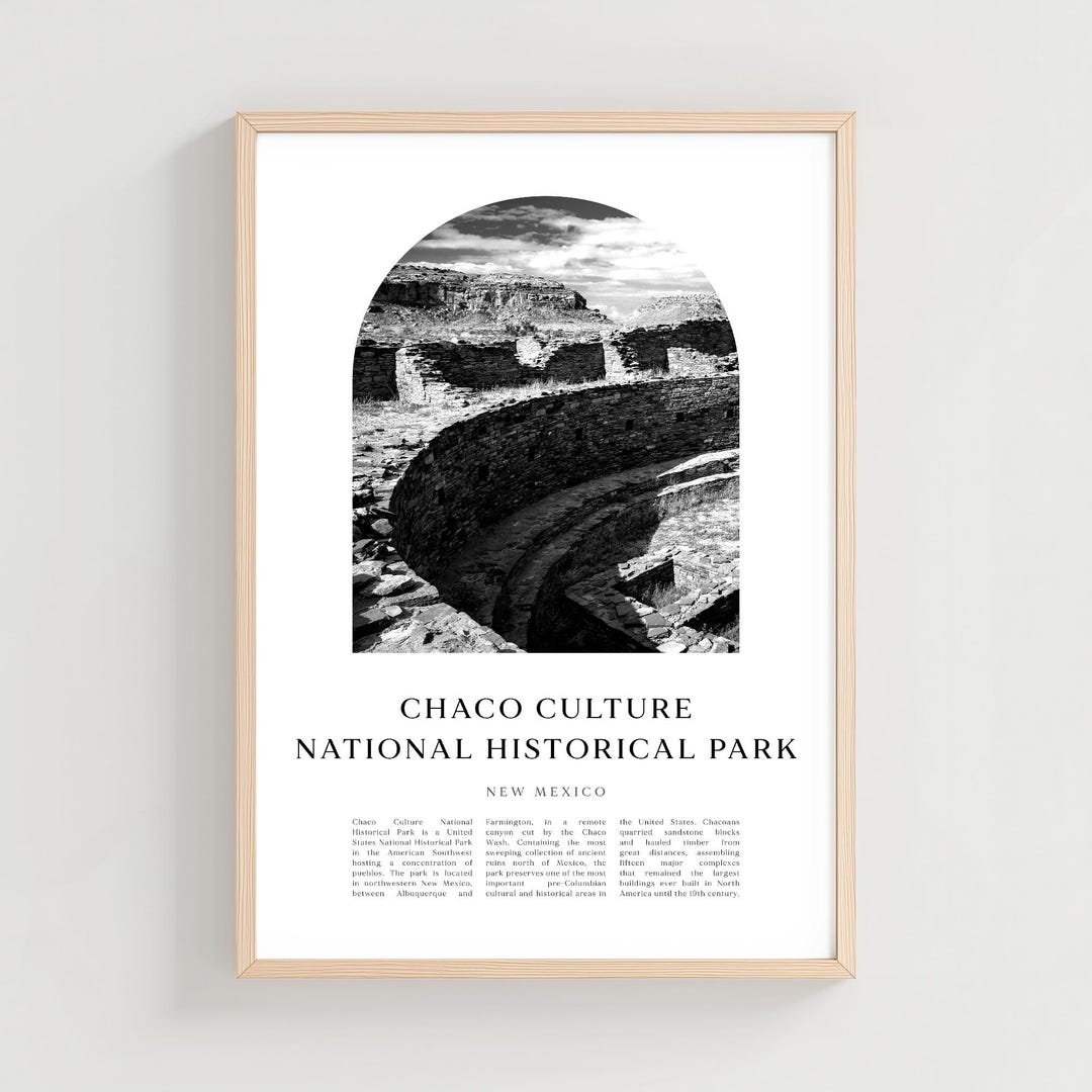 Chaco Culture National Historical Park Travel Poster, Chaco Culture ...