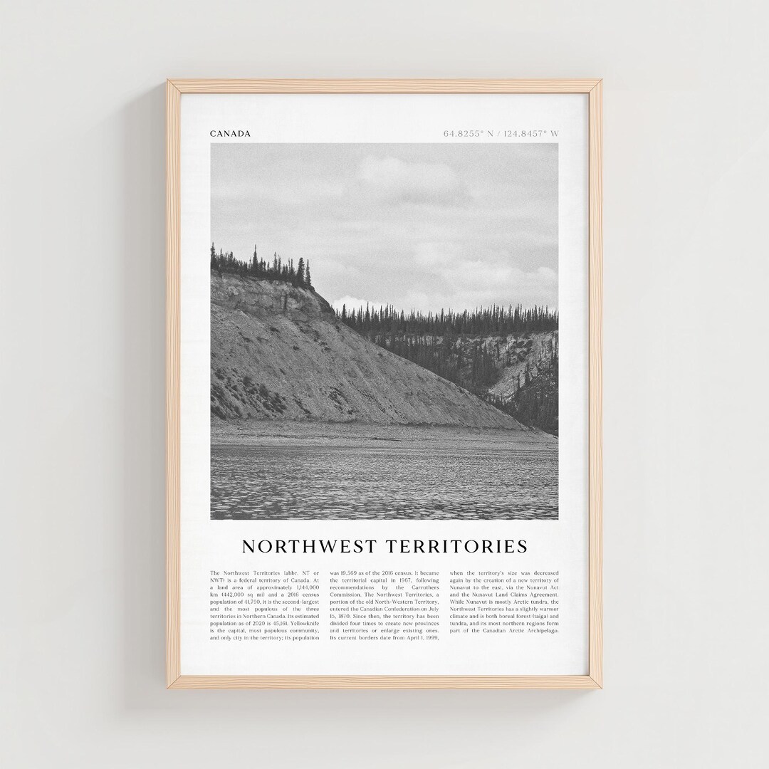 Northwest Territories Travel Poster, Northwest Vintage Print, Northwest ...