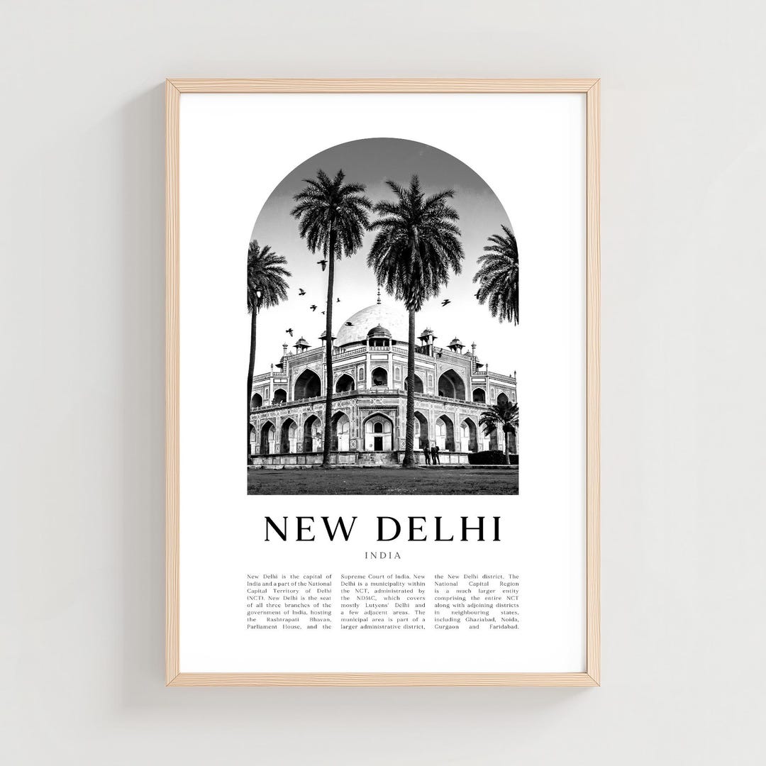 New Delhi Travel Poster, New Delhi Print, New Delhi Wall Art, Travel ...