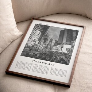 Times Square Travel Poster, Times Square Vintage Print, New York Retro ...