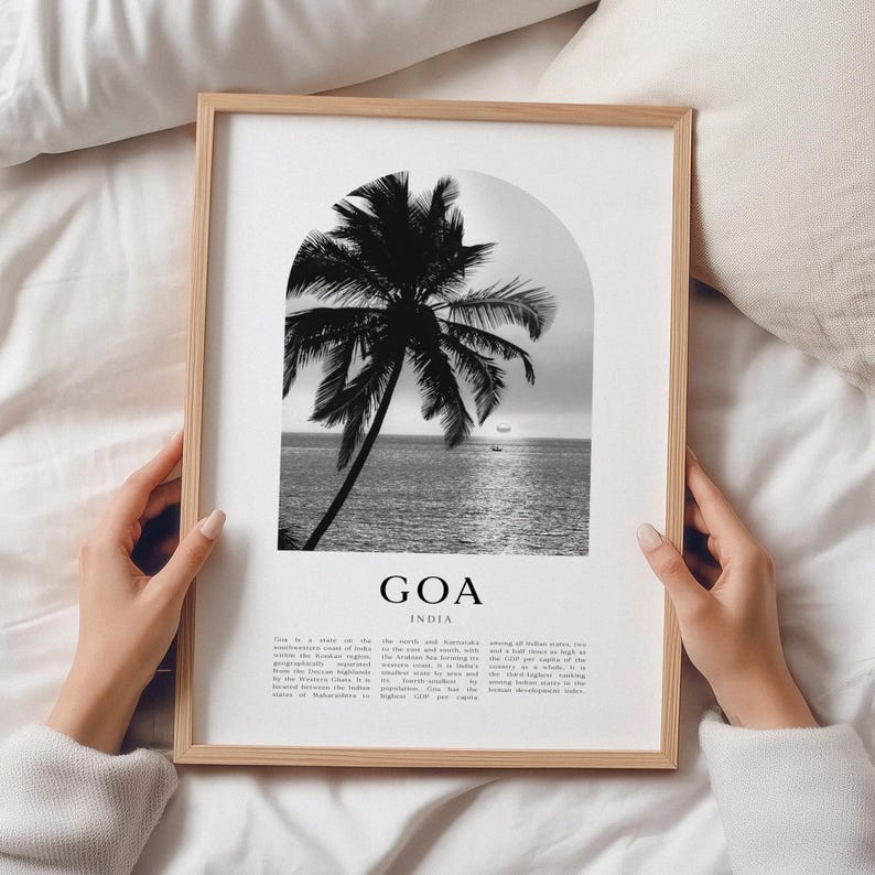 Goa Travel Poster, Goa Print, Goa Wall Art, Travel Print, India City ...