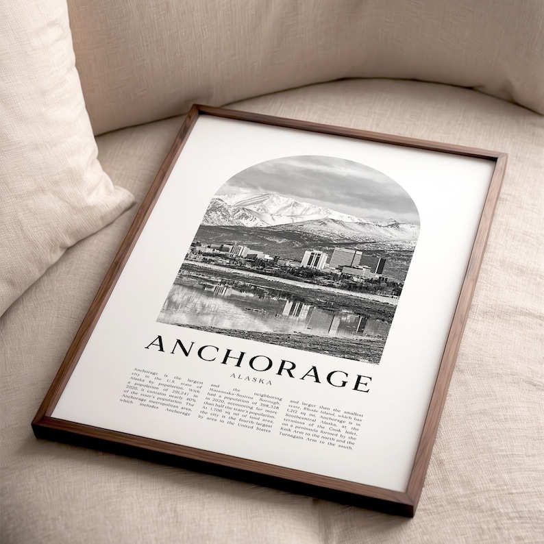 Anchorage Travel Poster, Anchorage Print, Anchorage Wall Art, Travel ...