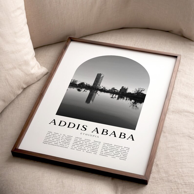 Addis Ababa Travel Poster, Addis Ababa Print, Addis Ababa Wall Art ...