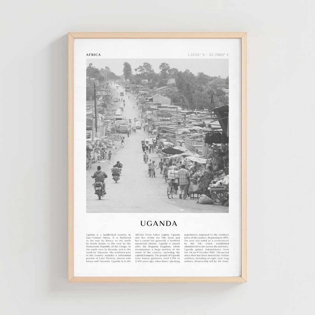 Uganda Travel Poster, uganda Vintage Print, uganda Wall Art, Africa ...