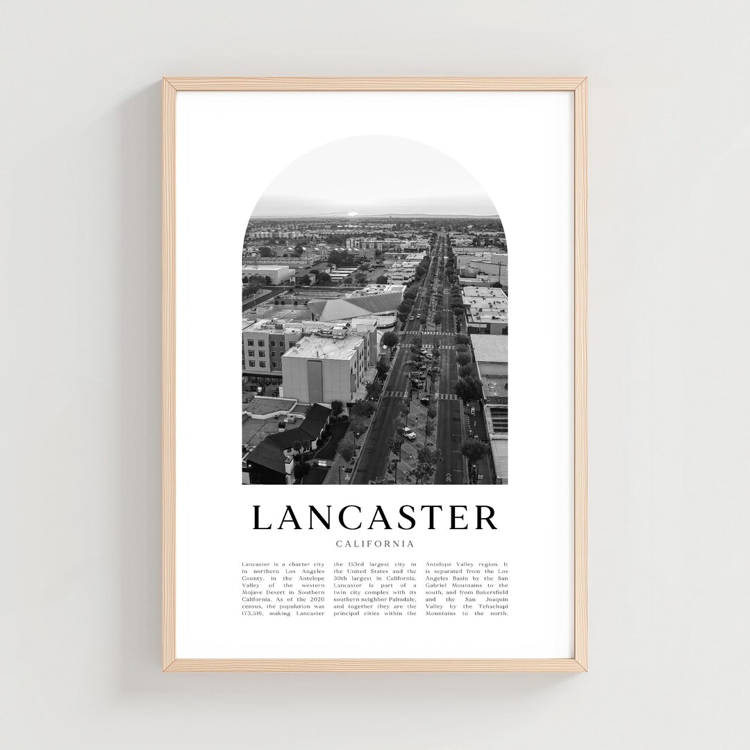 Lancaster Travel Poster, Lancaster Print, Lancaster Wall Art, Travel ...