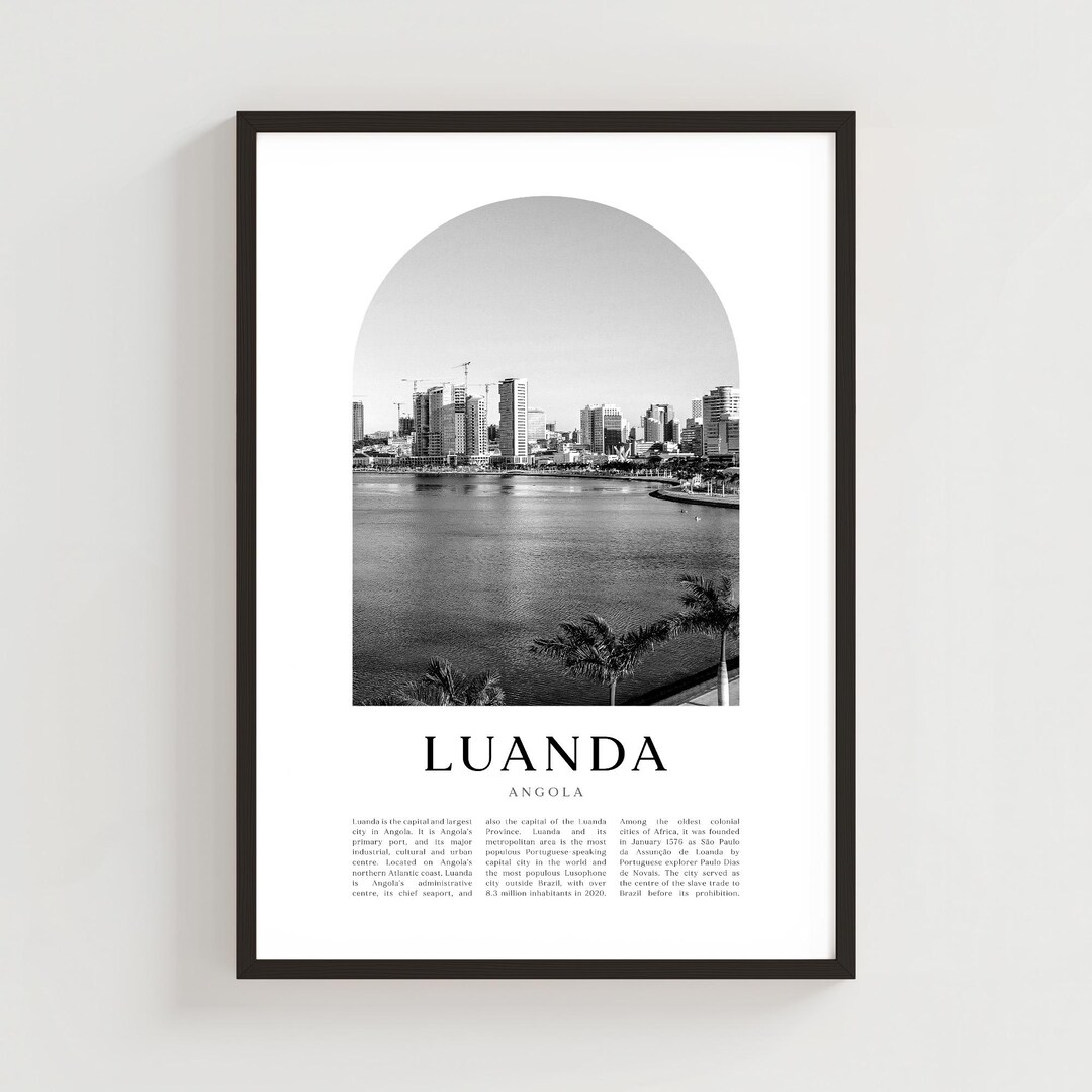 Luanda Travel Poster, Luanda Print, Luanda Wall Art, Travel Print ...