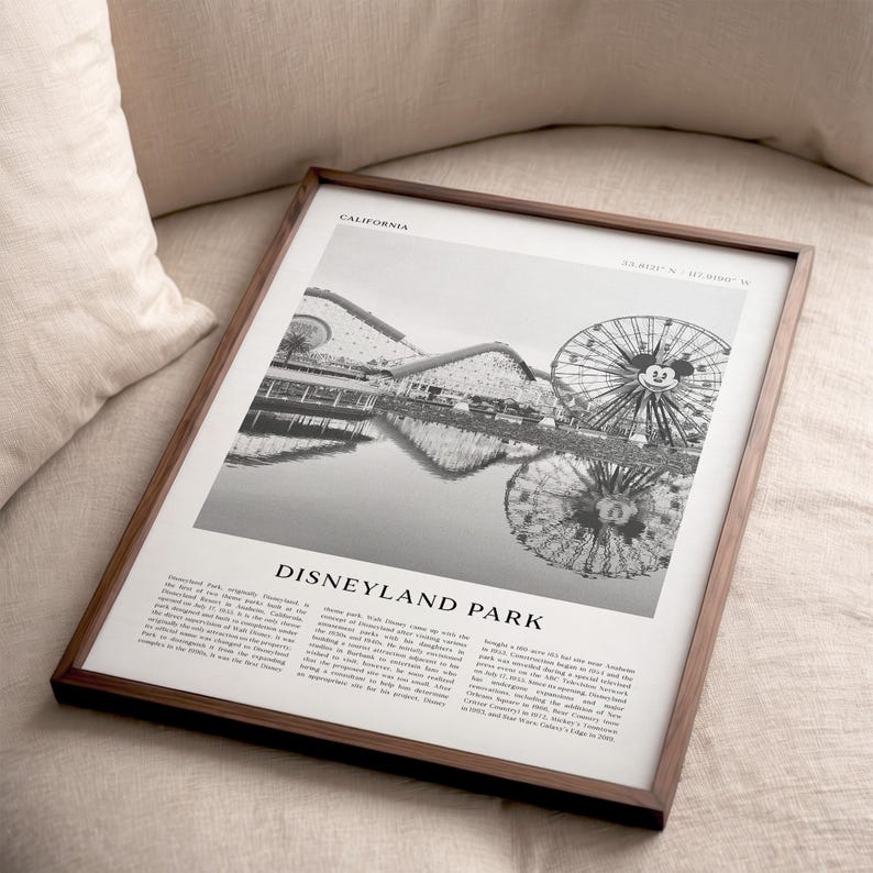 Disneyland Park Travel Poster, Disneyland Vintage Print, Disneyland ...
