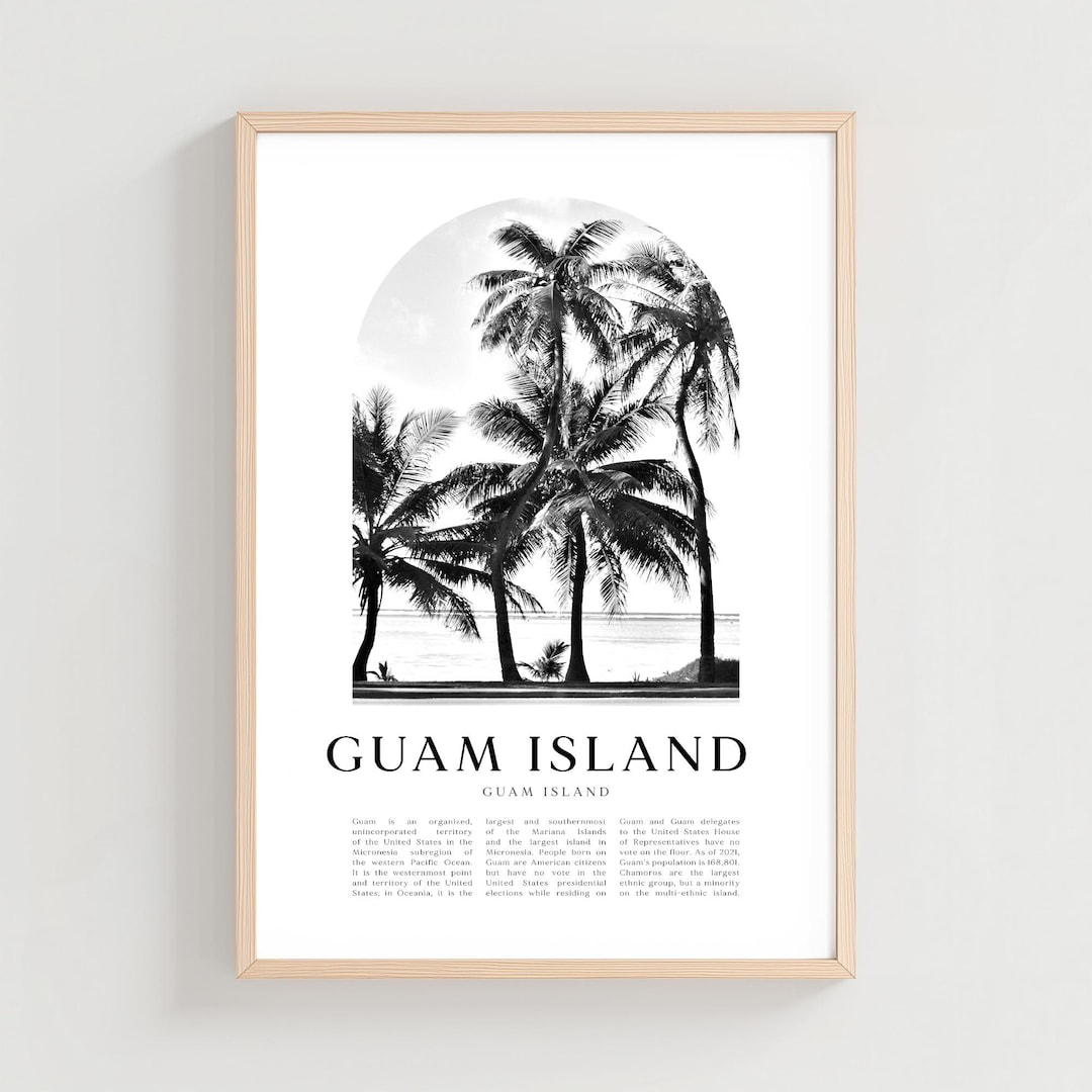 Guam Island Travel Poster, Guam Island Print, Guam Island Wall Art ...