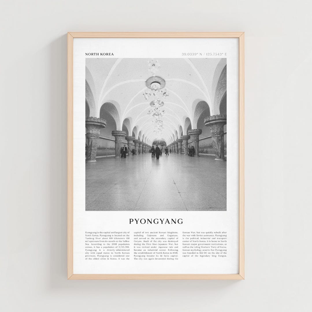 Pyongyang Travel Poster, Pyongyang Vintage Print, Pyongyang Wall Art ...
