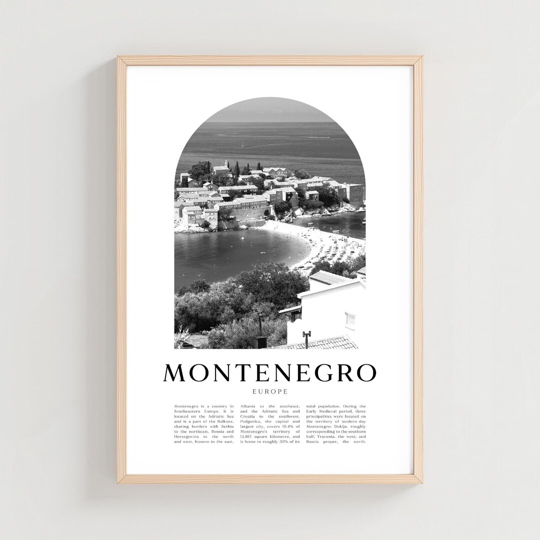 Montenegro Travel Poster, Montenegro Print, Montenegro Wall Art, Travel ...