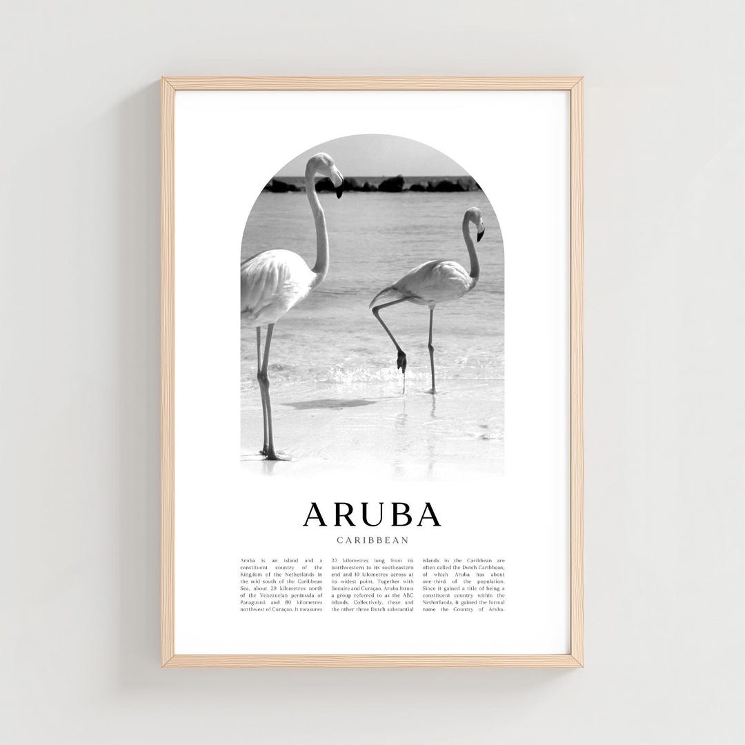 Aruba Travel Poster, Aruba Print, Aruba Wall Art, Travel Print ...