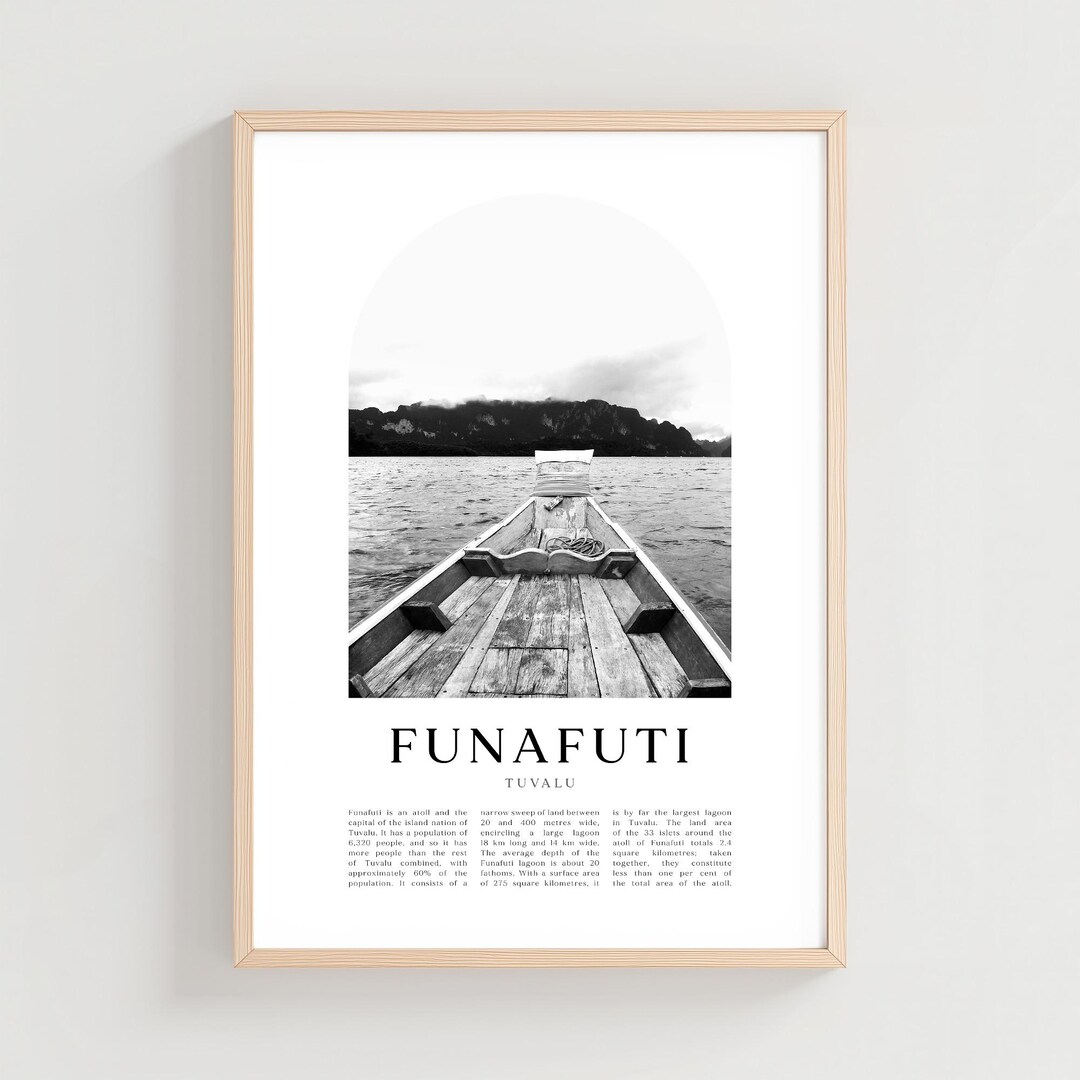 Funafuti Travel Poster, Funafuti Print, Funafuti Wall Art, Travel Print ...