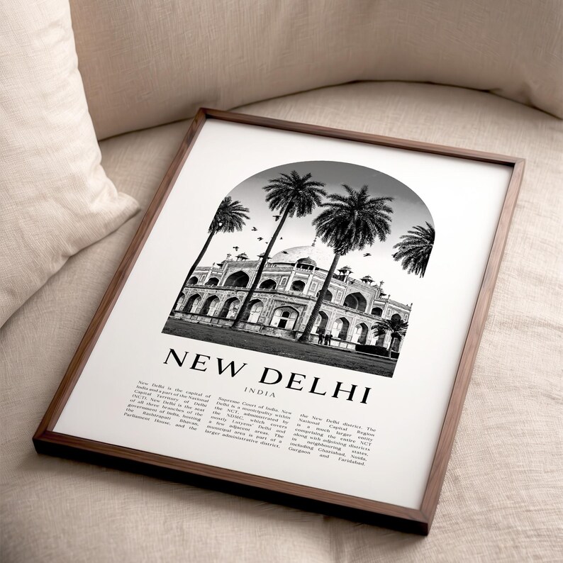 New Delhi Travel Poster, New Delhi Print, New Delhi Wall Art, Travel ...