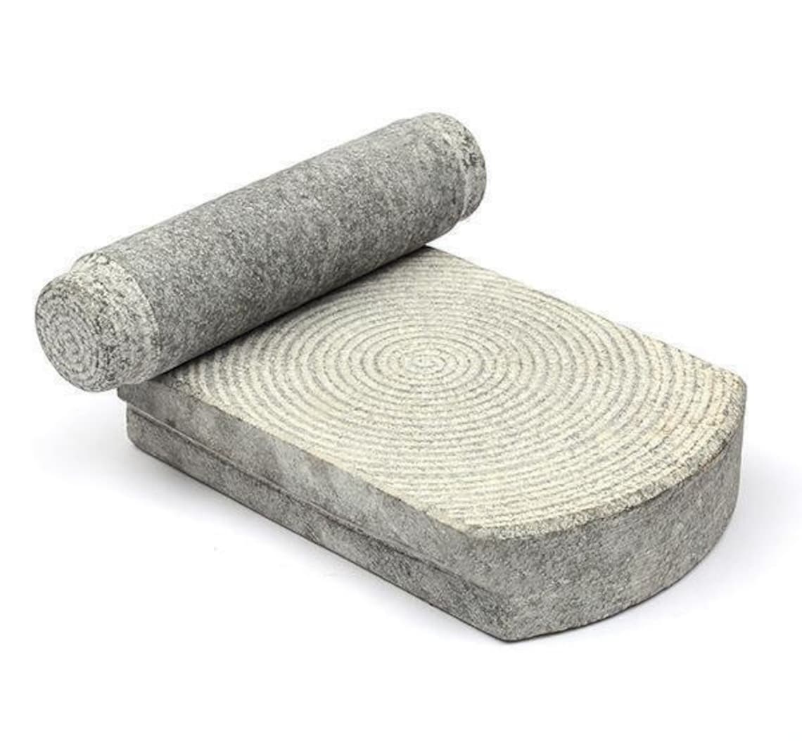 Traditional Indian stone grinder ammikal /ammi kallu White | Etsy